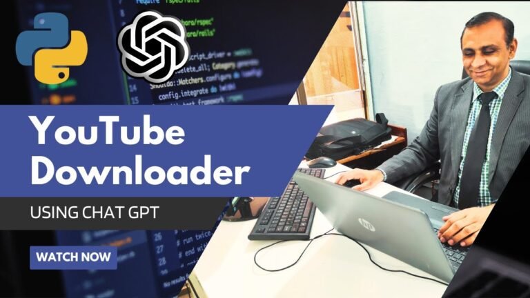 YouTube Downloader code in Python, Tkinter using ChatGPT
